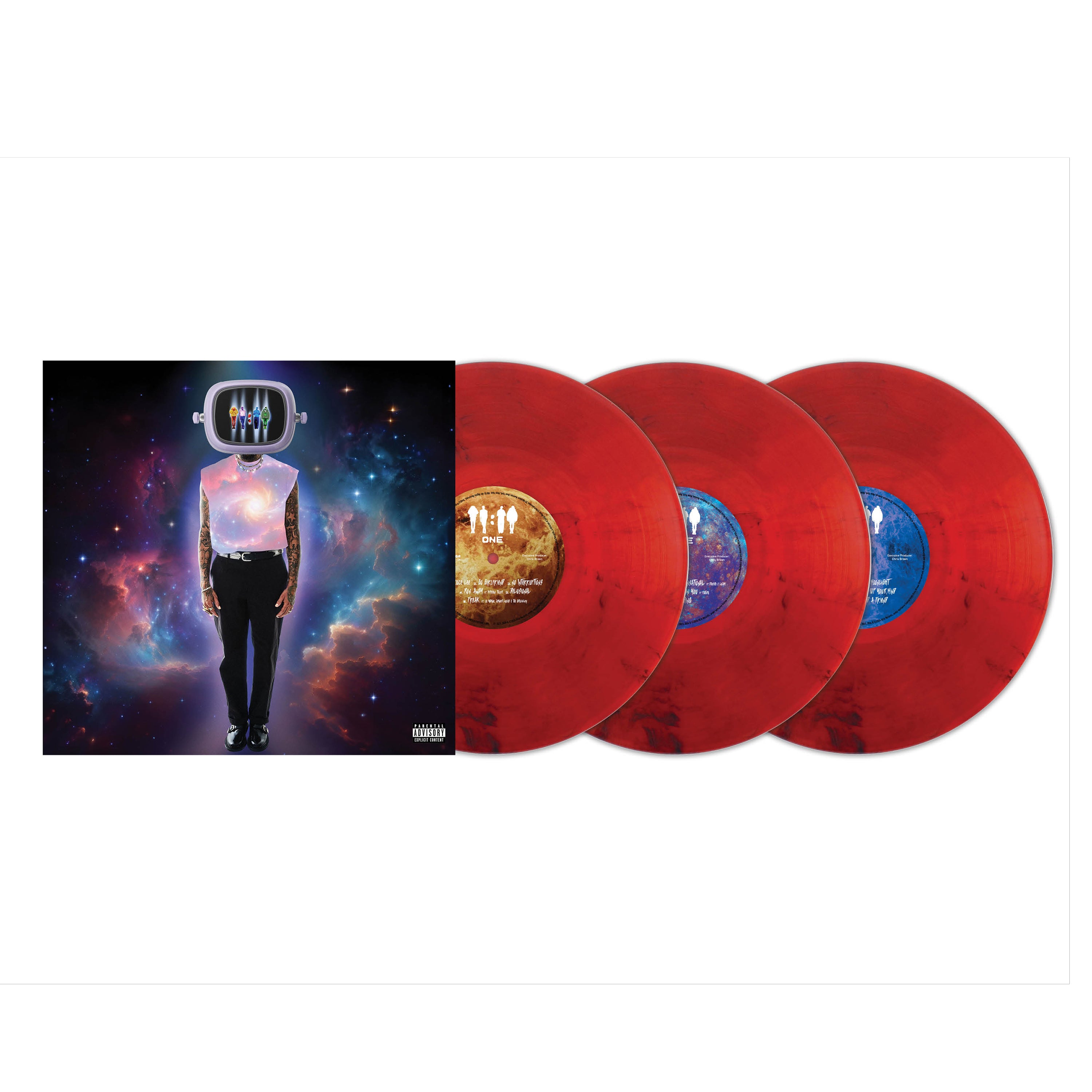Chris Brown - 11:11 Red Smoke Vinyl 3LP - Recordstore