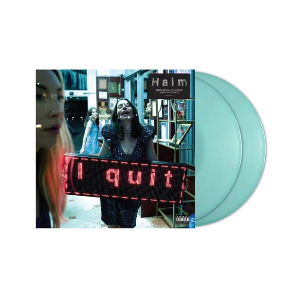 I quit: Translucent Light Blue Vinyl 2LP & Signed Art Card - Recordstore
