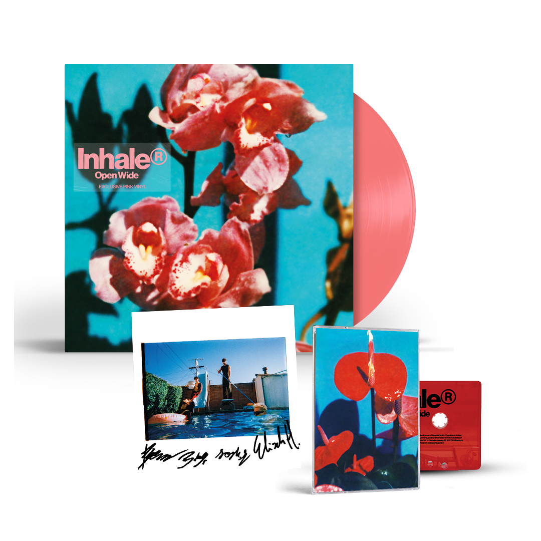Inhaler Open Wide Limited Pink Vinyl Lp W Alt Sleeve Cassette