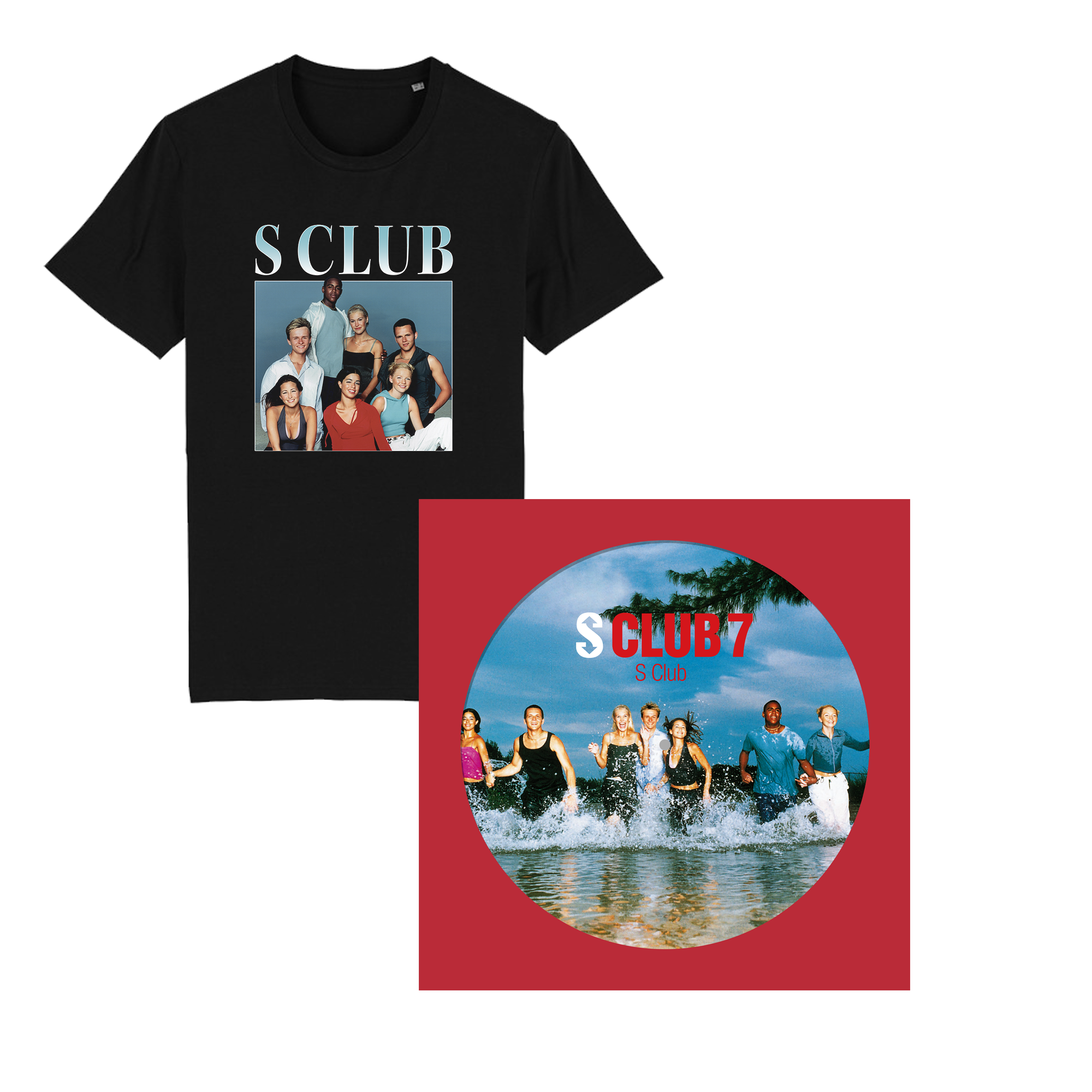 S Club & S Club 7 - S Club: Picture Disc Vinyl LP + Black Homage T ...