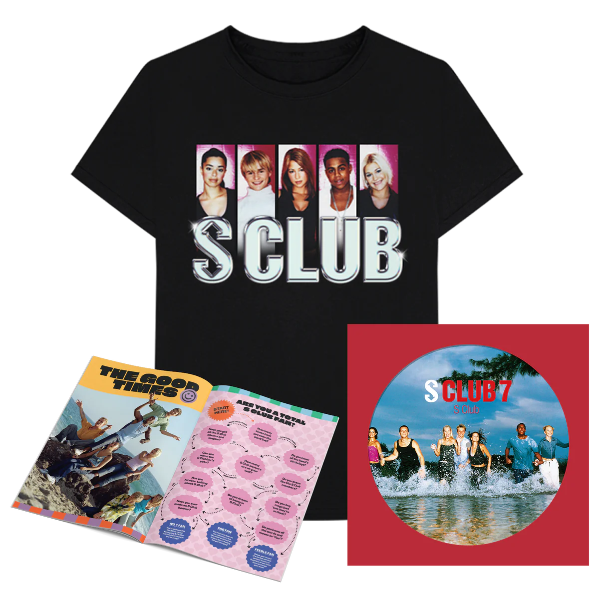 S Club: Picture Disc Vinyl LP, Tour T-Shirt & Programme - Recordstore