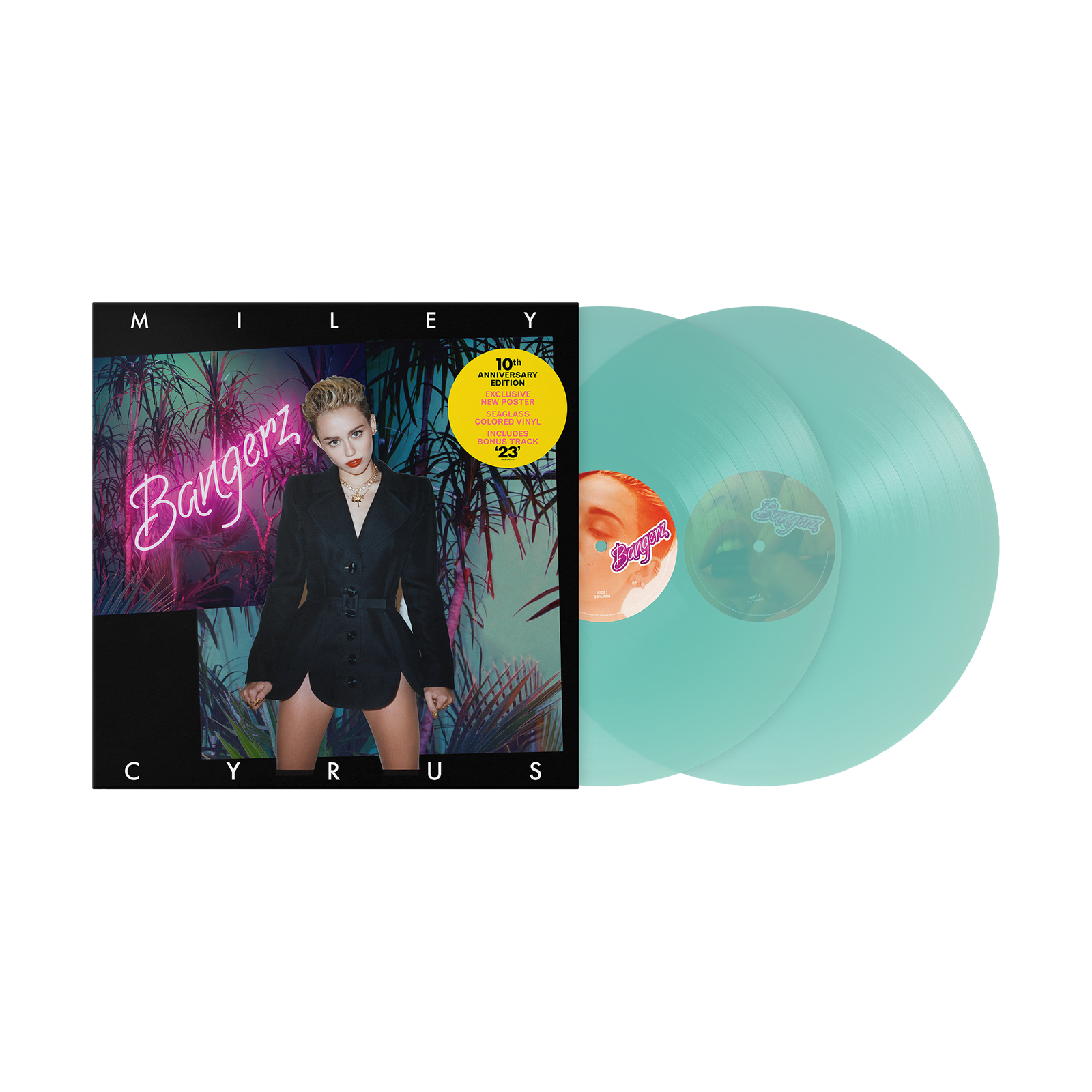 Miley Cyrus - Bangerz (10th Anniversary): Limited Sea Glass Vinyl 2LP ...