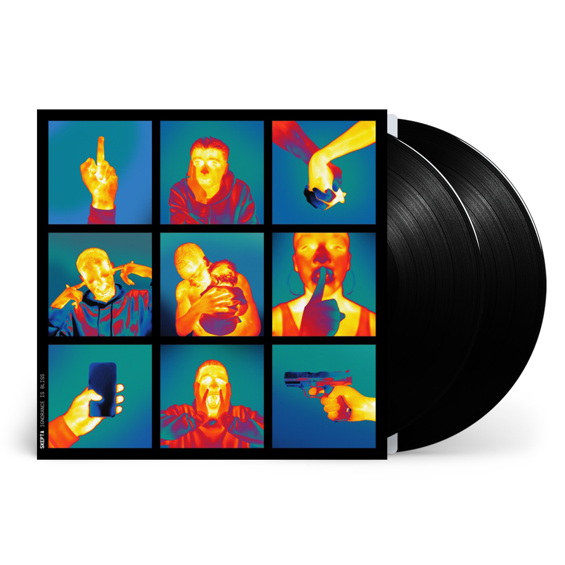 Skepta - Ignorance is Bliss: Vinyl 2LP w/ Heat Signature Liquid Cristal ...