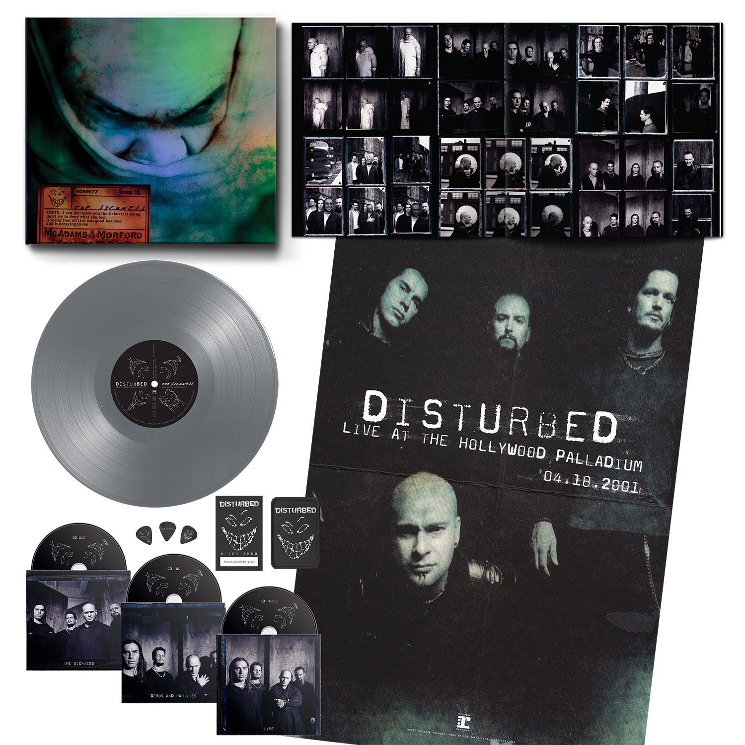 Disturbed - THE SICKNESS 25th ANNIVERSARY EDITION: 1LP SILVER VINYL ...