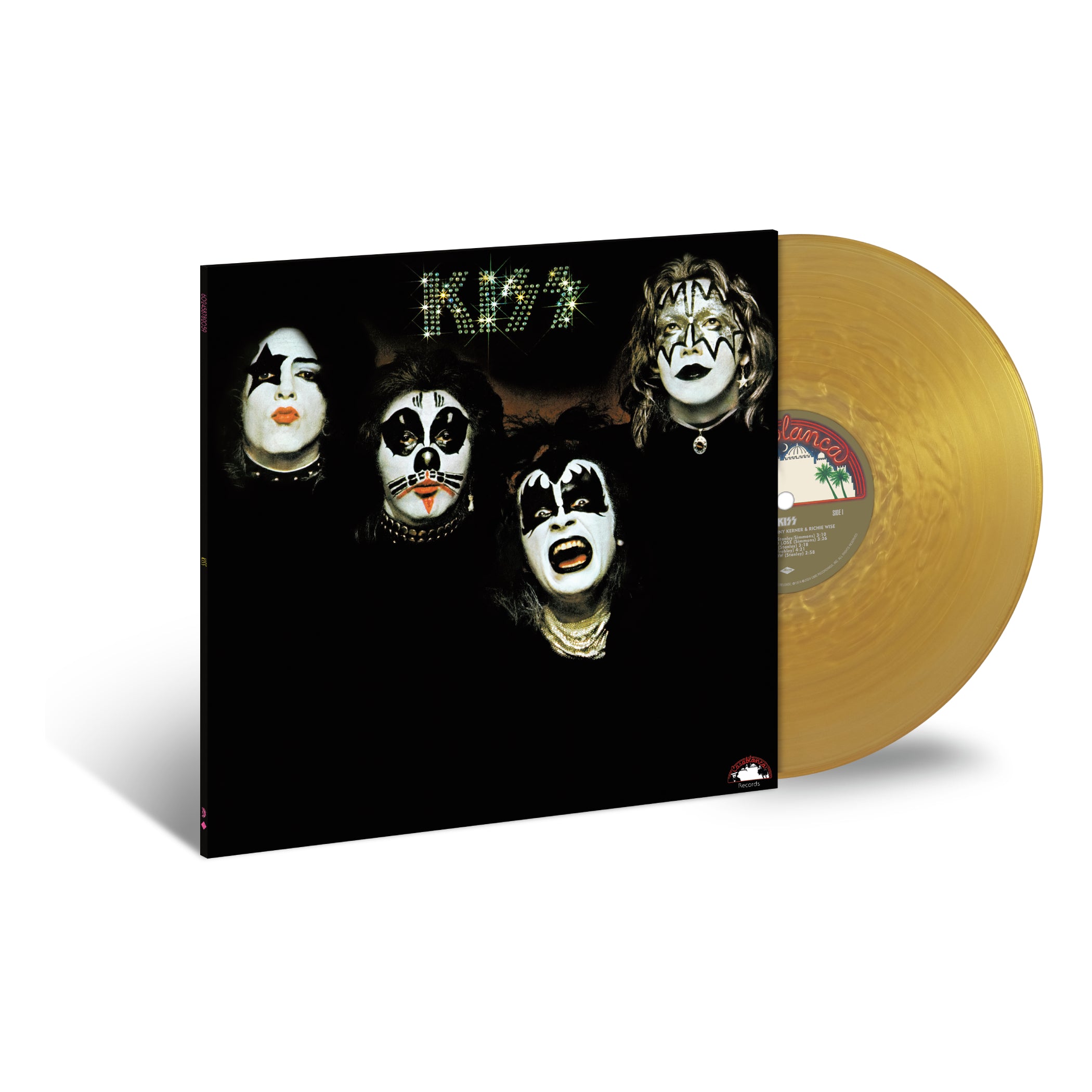 Kiss - KISS (50th Anniversary): Limited 'Gold Nugget' Colour Vinyl LP ...