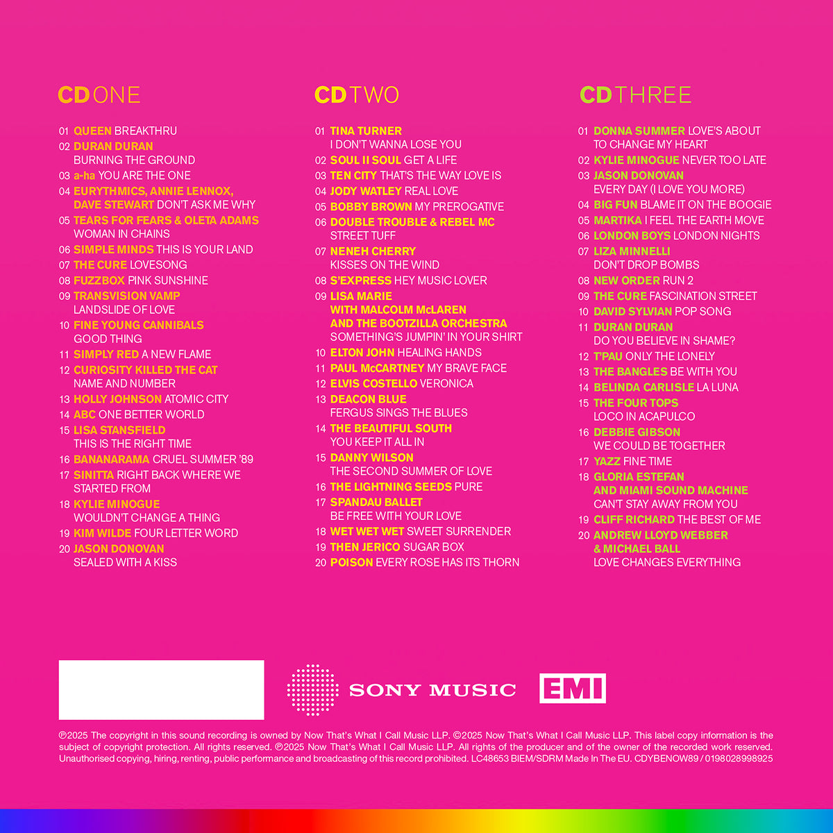 Various Artists - NOW – Yearbook Extra 1989 (3CD) - Recordstore