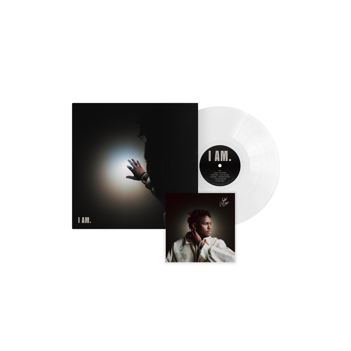 Victor Ray - I AM. - White Vinyl (Signed) - Recordstore