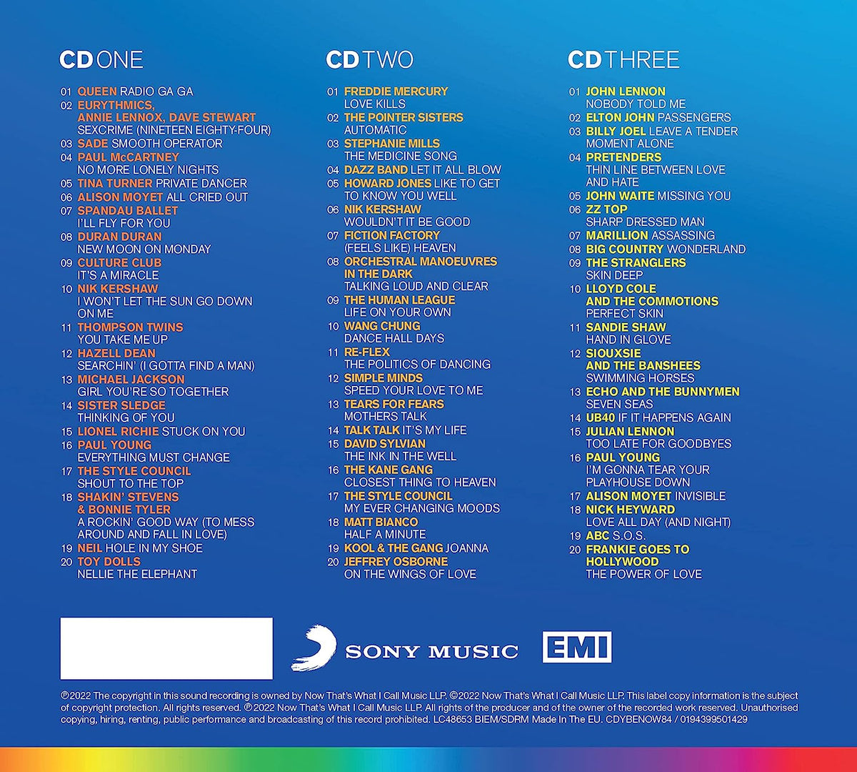 Various Artists - NOW – Yearbook Extra 1984: 3CD - Recordstore